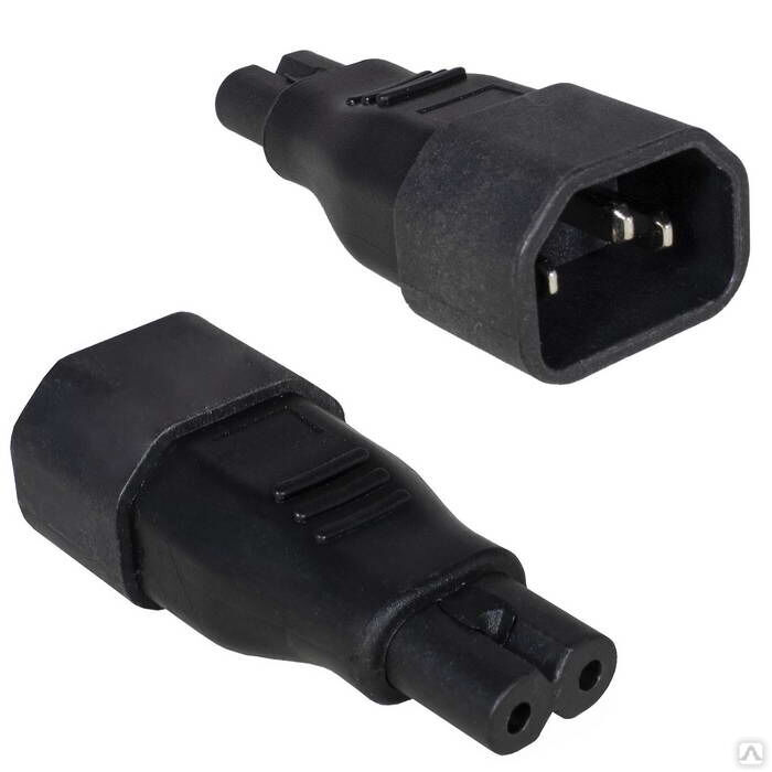 Переходник RUICHI IEC-320-C7-C14, 3-х полюсной, 250 В, прямой, цена в Екатеринбурге от компании ...
